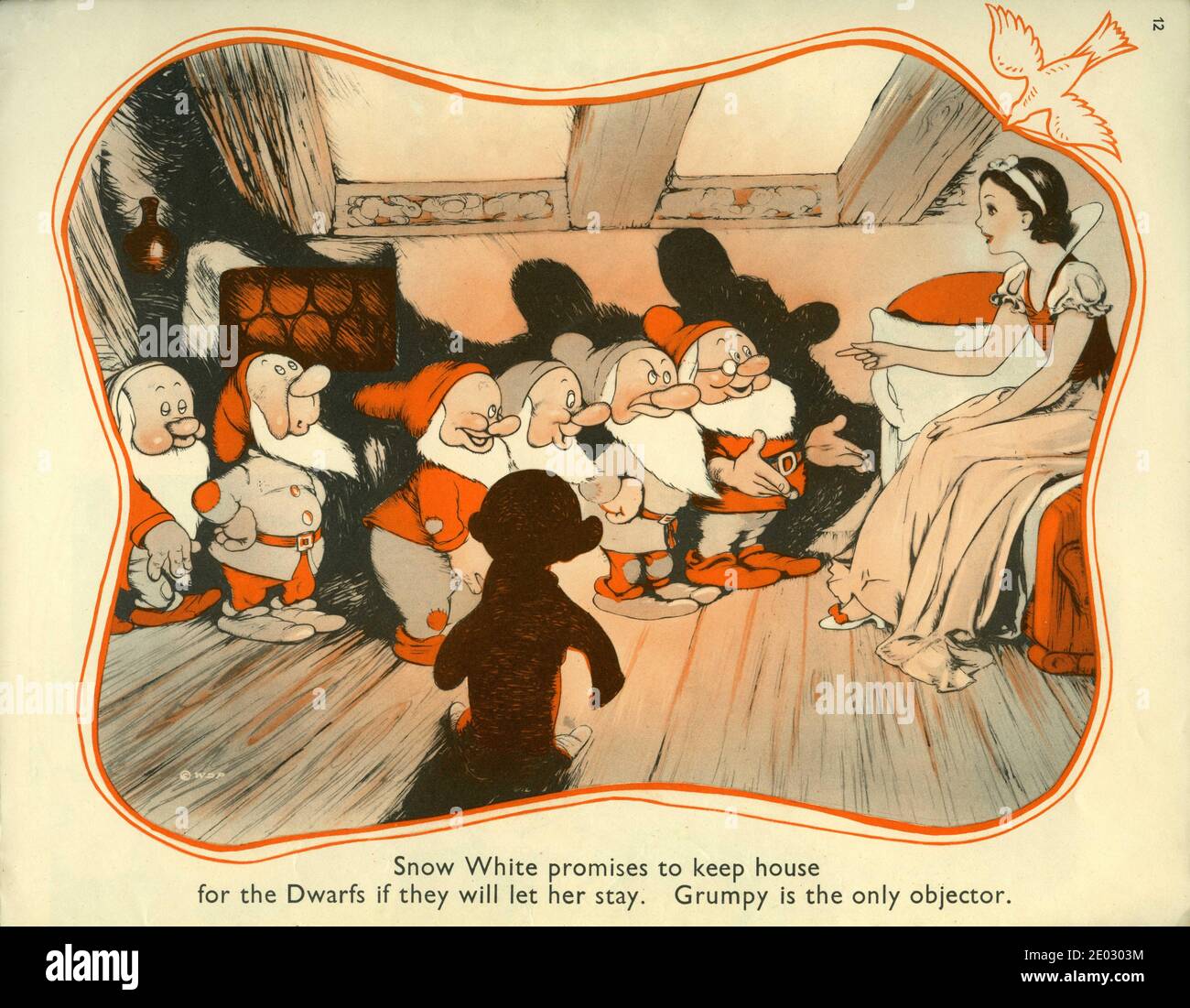 WALT DISNEY's SNOW WHITE AND THE SEVEN DWARFS 1937 supervising director ...