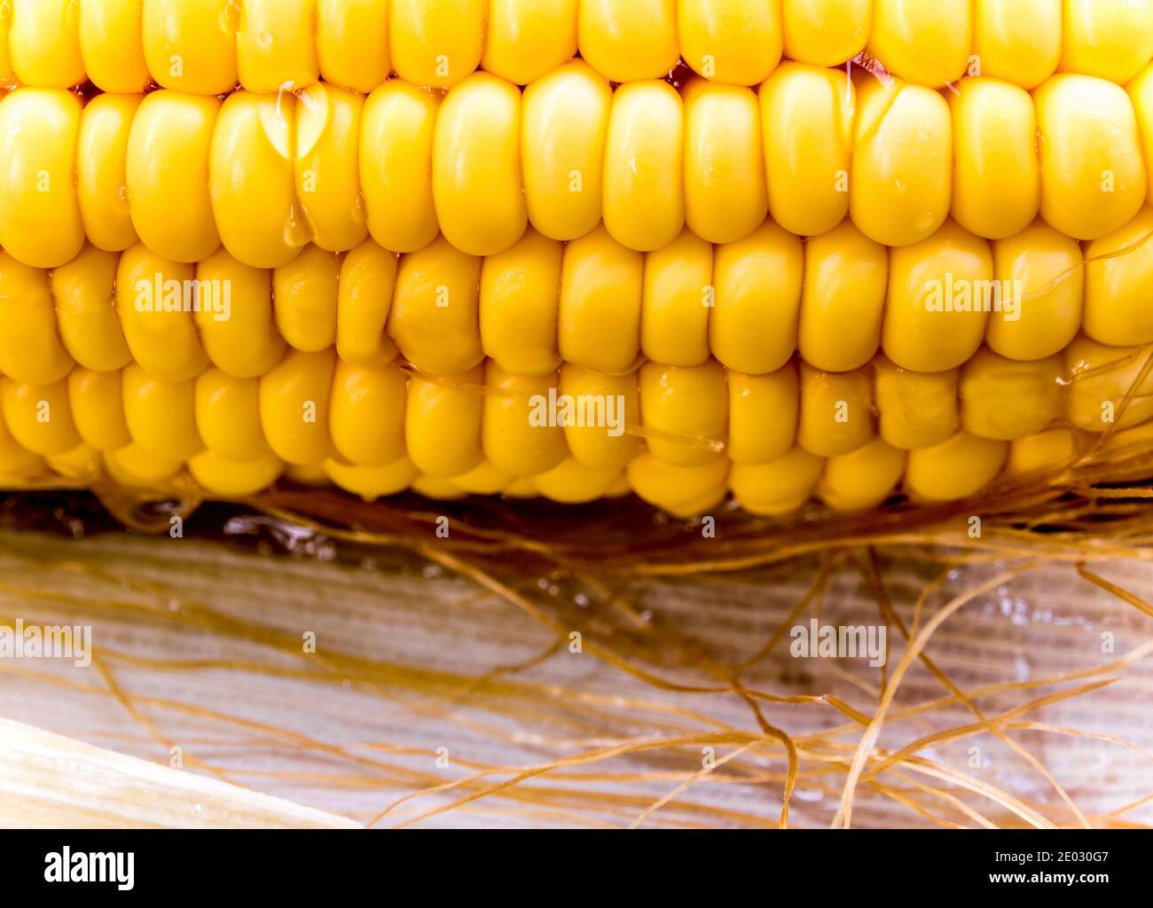 Texture of raw corn cob sweet maize Stock Photo - Alamy