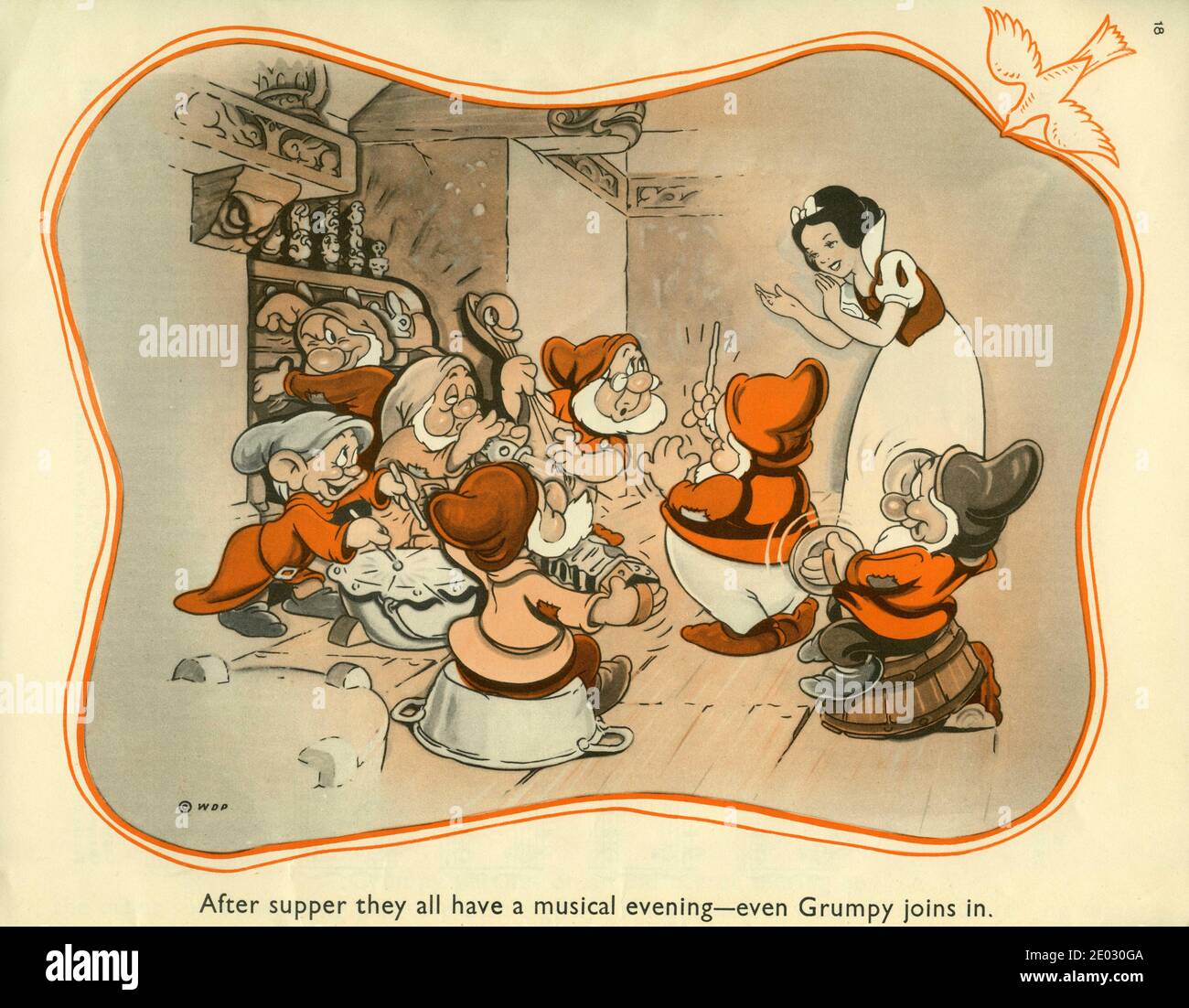 WALT DISNEY's SNOW WHITE AND THE SEVEN DWARFS 1937 supervising director ...