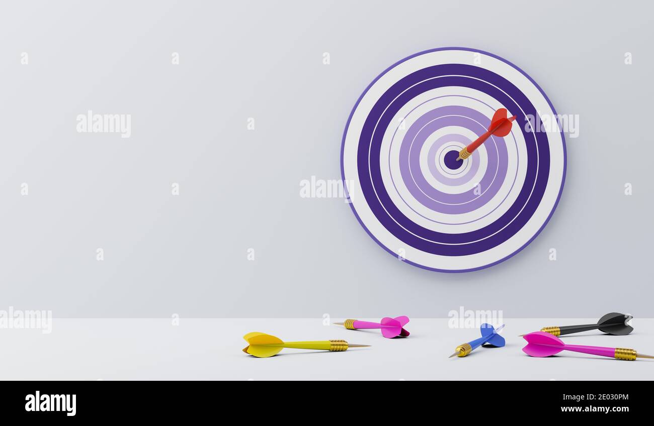 competitive advantage, strategic marketing concept. 3d illustration ...