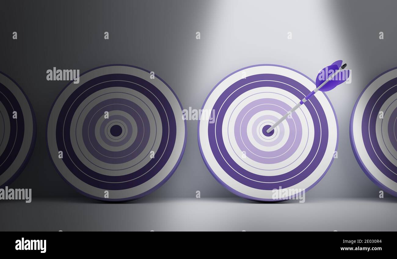 competitive advantage, strategic marketing concept. 3d illustration ...