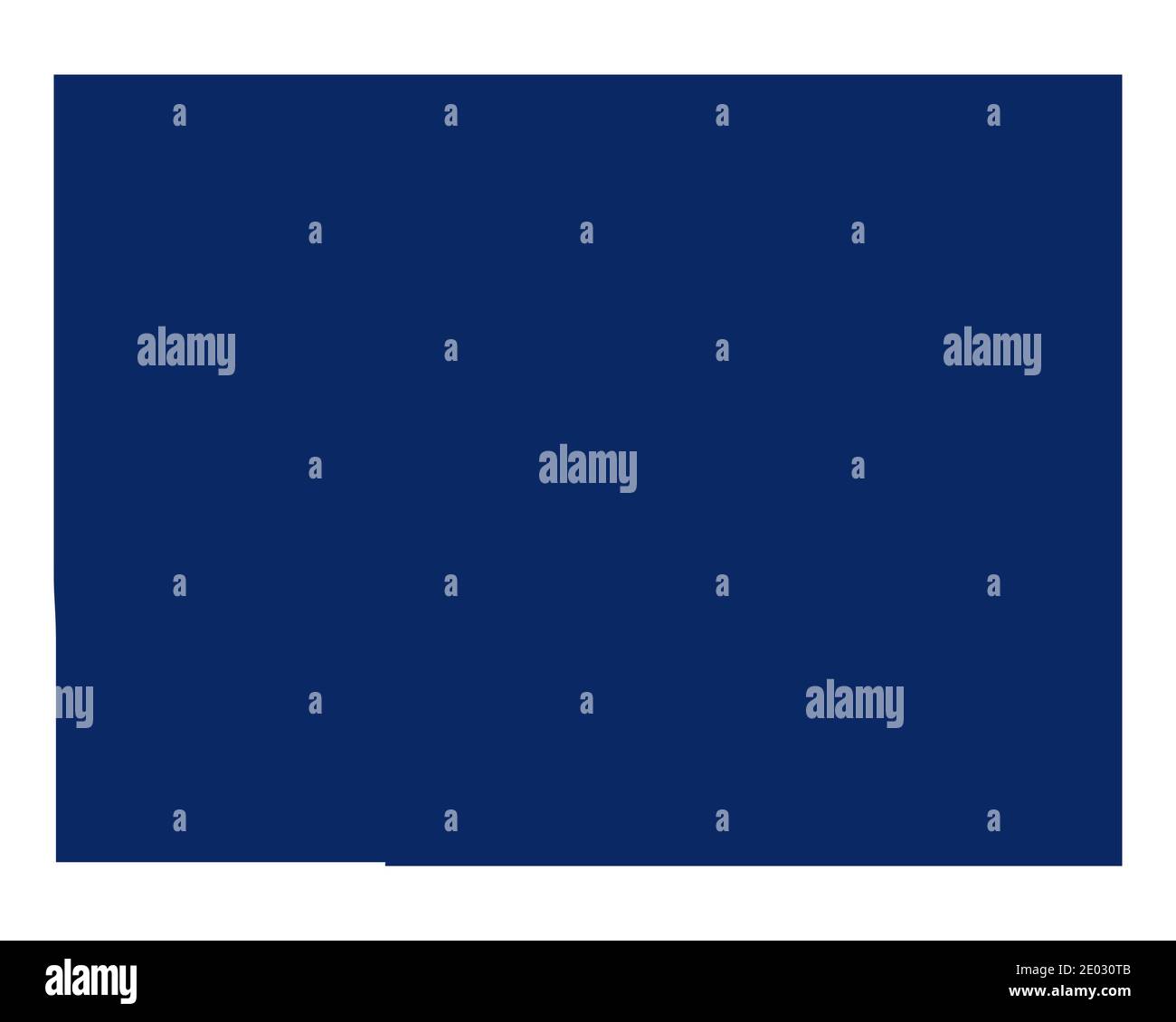 Map of Colorado in blue colour Stock Photo - Alamy