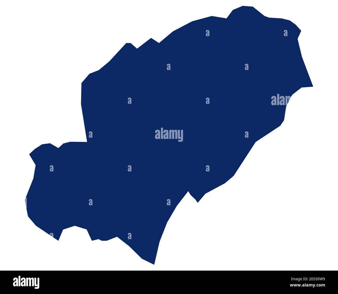 Map of Ibiza in blue colour Stock Photo - Alamy