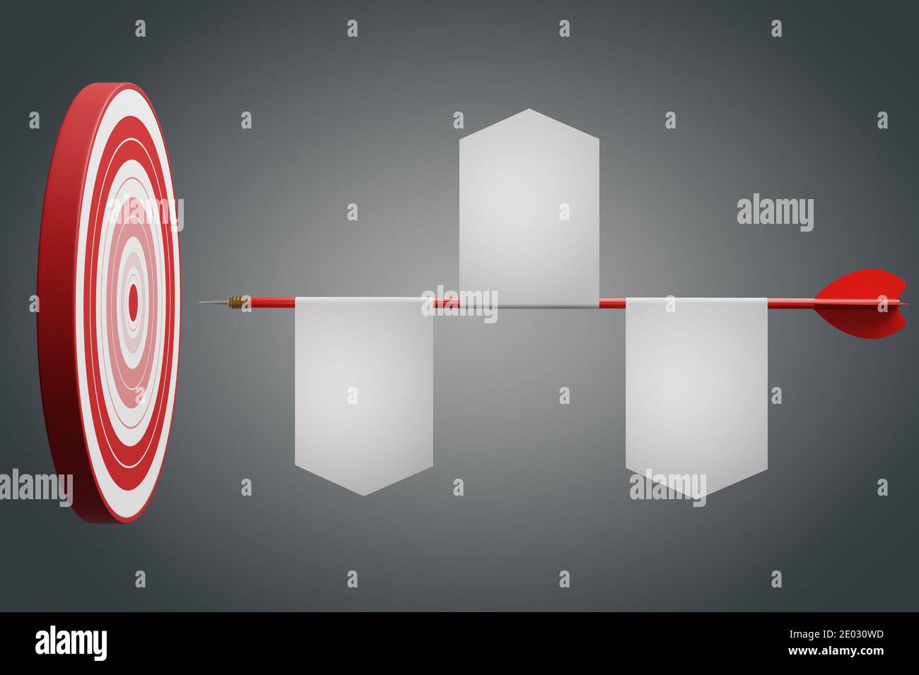 competitive advantage, strategic marketing concept. 3d illustration ...