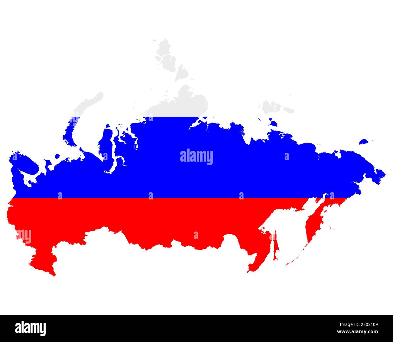 Flag in map of Russia Stock Photo - Alamy