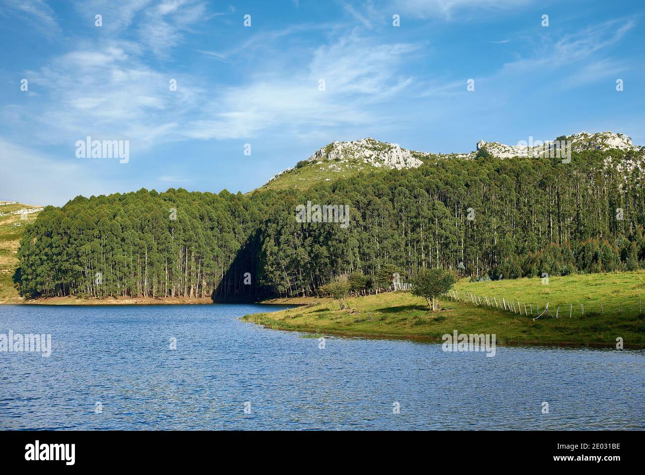 El Juncal Reservoir, Cantabria, Spain Stock Photo - Alamy