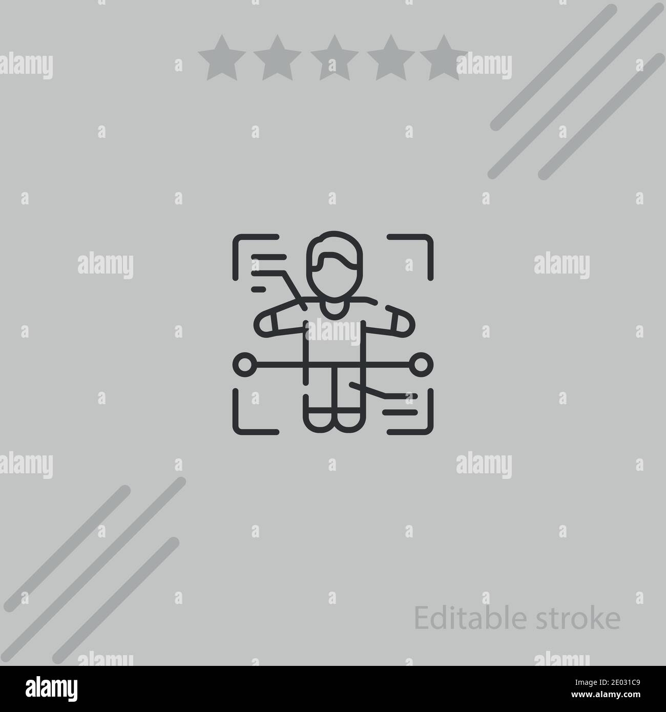 body scan vector icon modern simple vector illustration Stock Vector ...