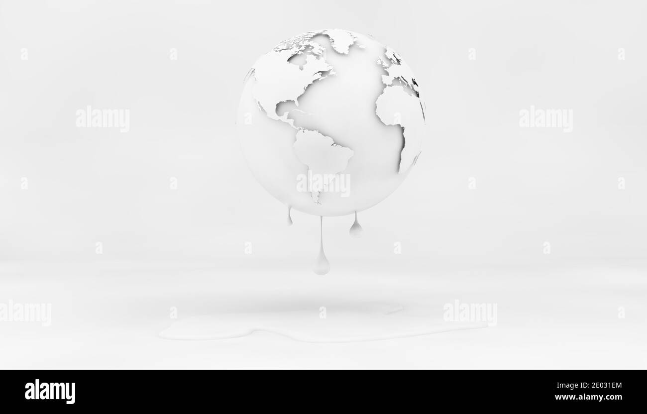 climate change concept white paper 3d rendering Stock Photo - Alamy