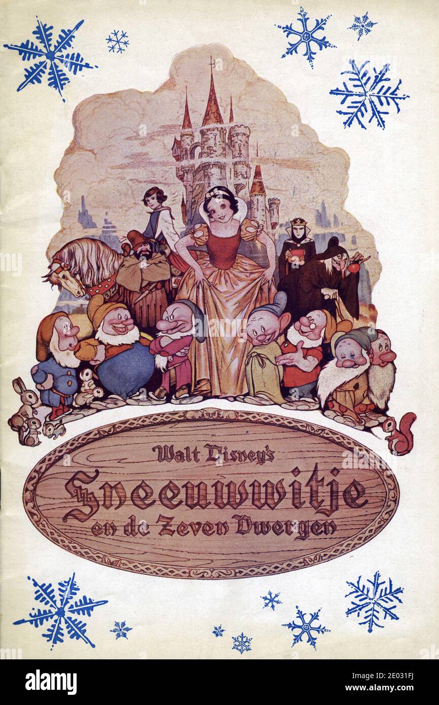WALT DISNEY's SNOW WHITE AND THE SEVEN DWARFS 1937 supervising director ...