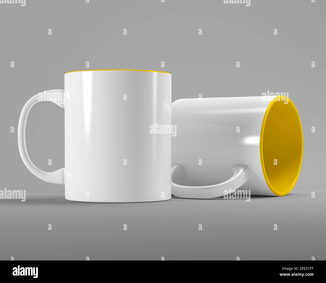 Blank white mugs hi-res stock photography and images - Alamy