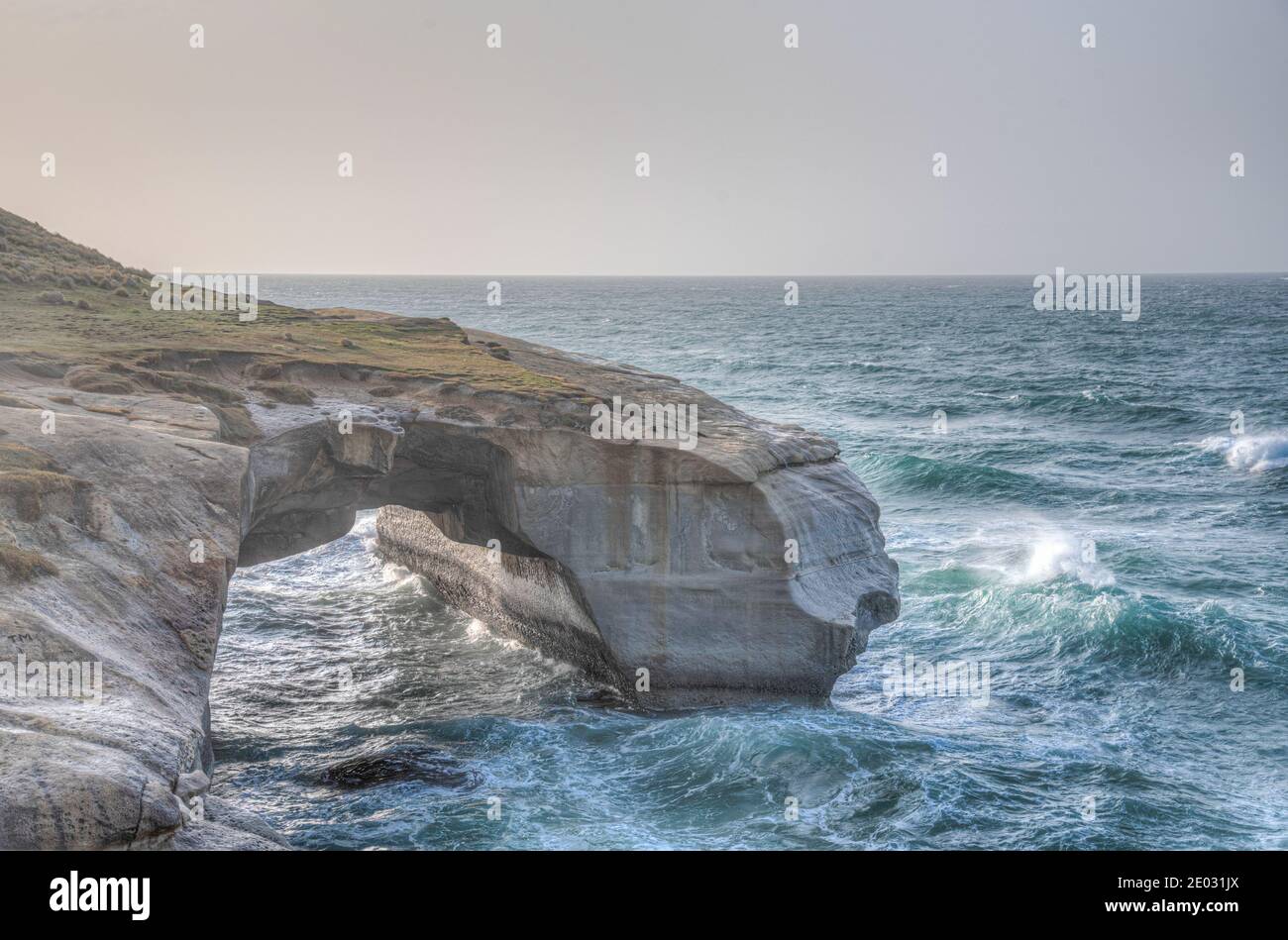 Landscape of Tunnel beach near Dunedin, New Zealand Stock Photo - Alamy