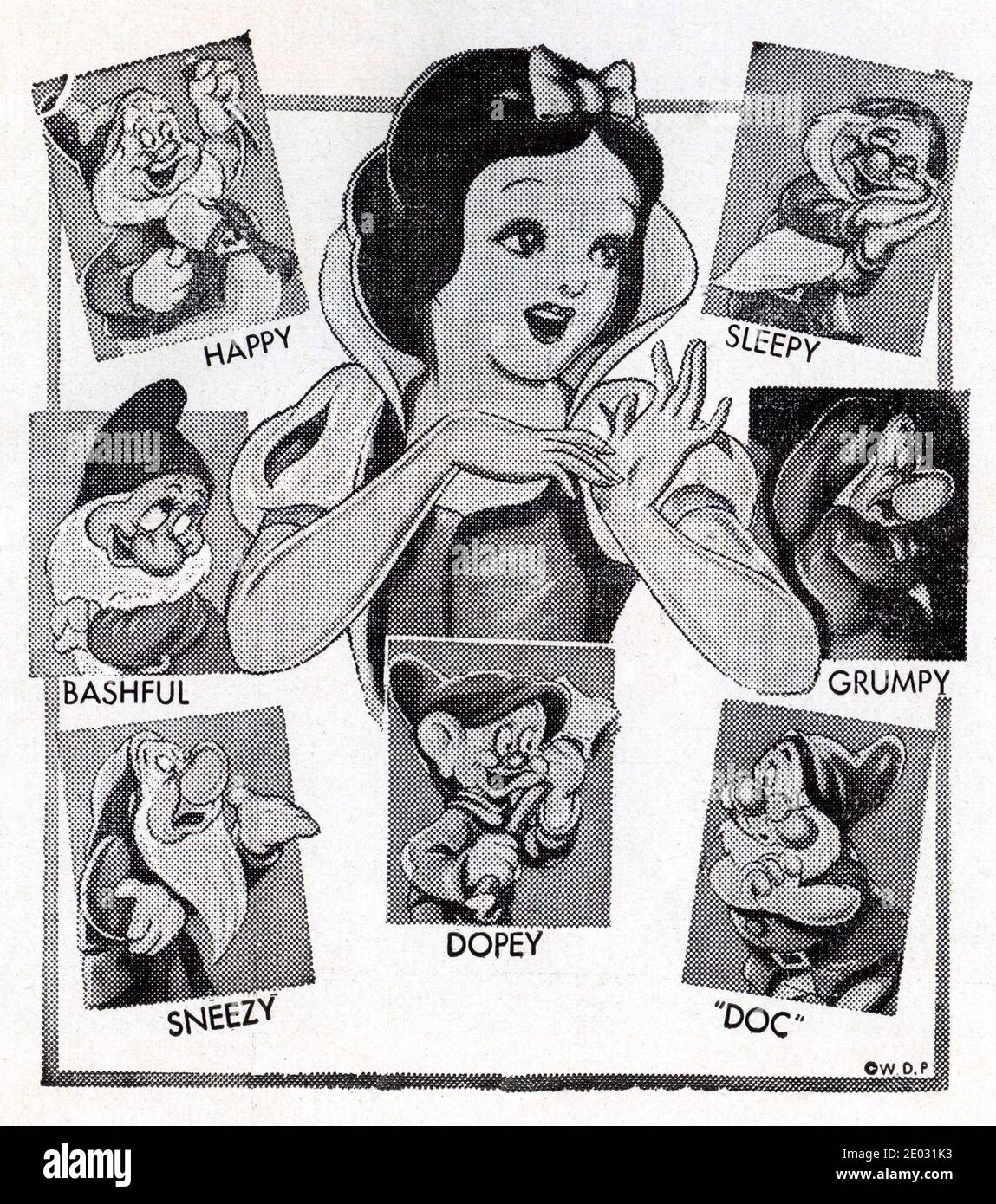 WALT DISNEY's SNOW WHITE AND THE SEVEN DWARFS 1937 supervising director ...