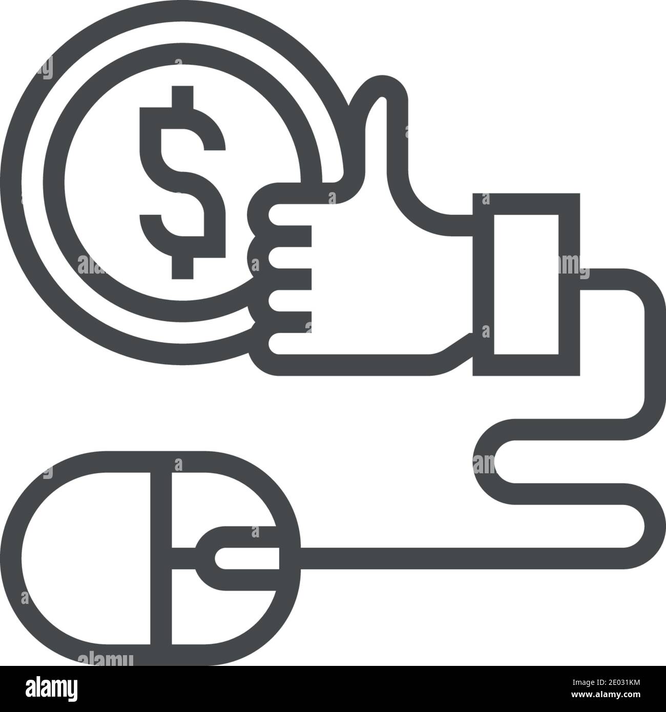 cost per click vector icon modern simple vector illustration Stock ...