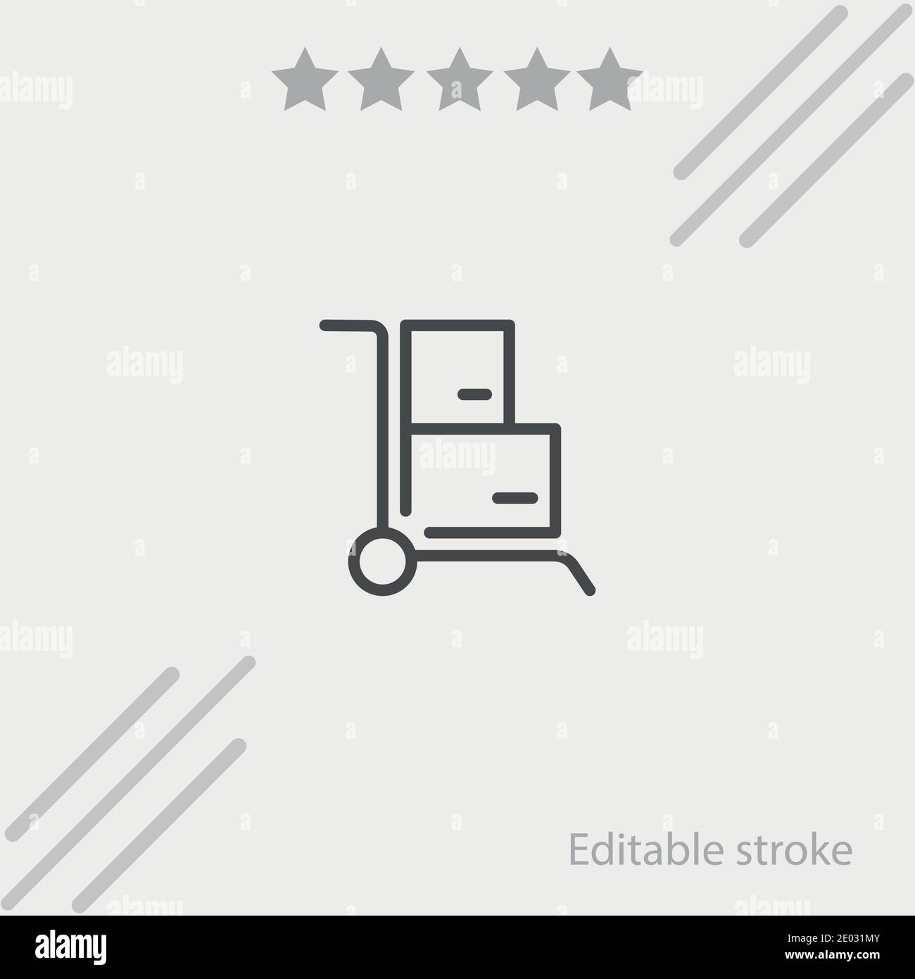 push cart vector icon modern simple vector illustration Stock Vector ...