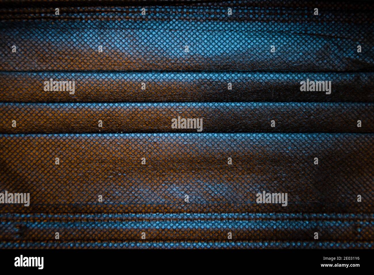 Black medical face mask texture. Close up of surgical mask fabric with ...