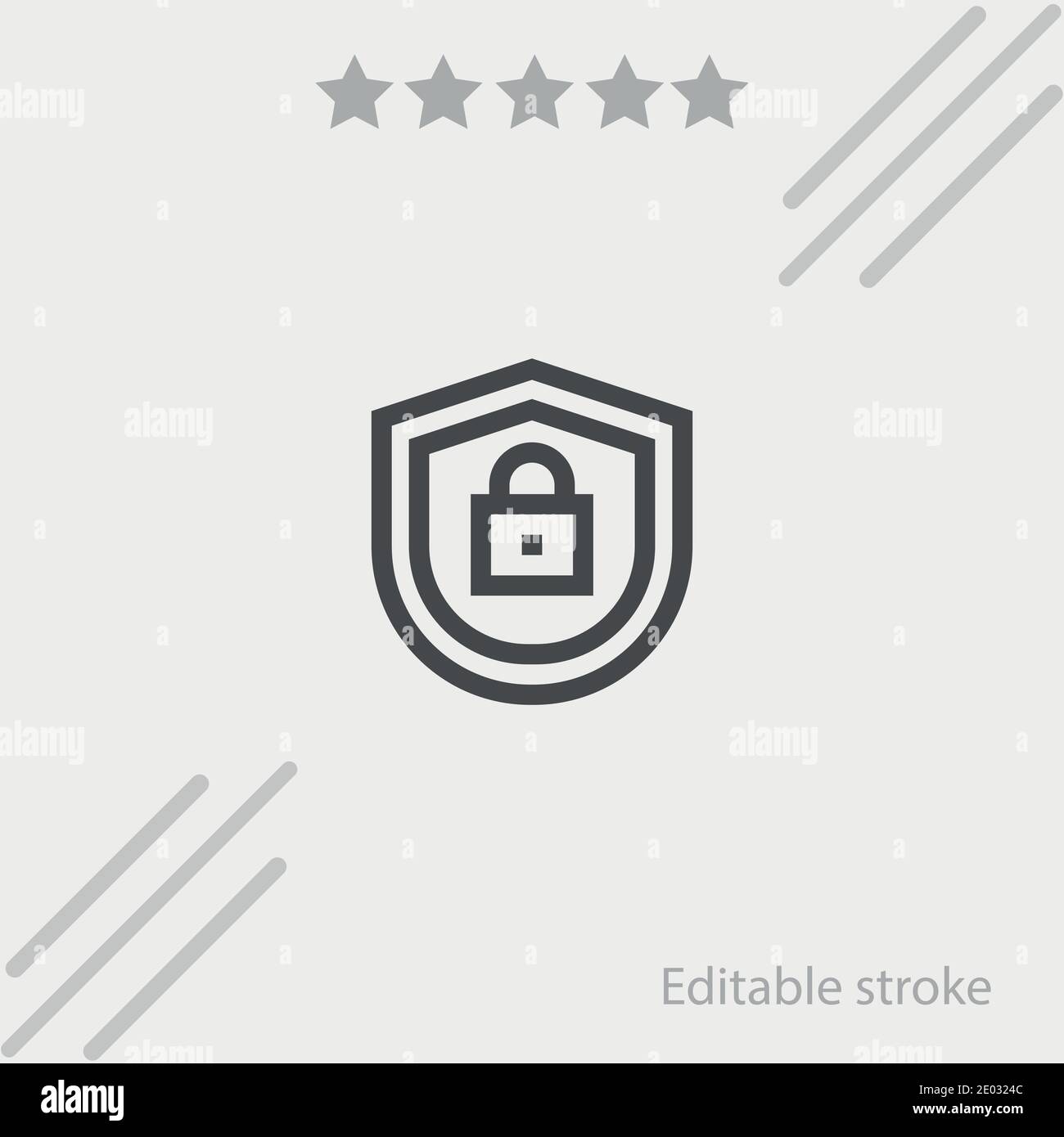 cyber security vector icon modern simple vector illustration Stock ...