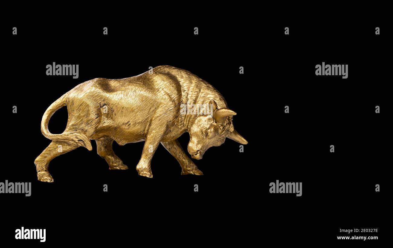 Golden bull statue hi-res stock photography and images - Alamy