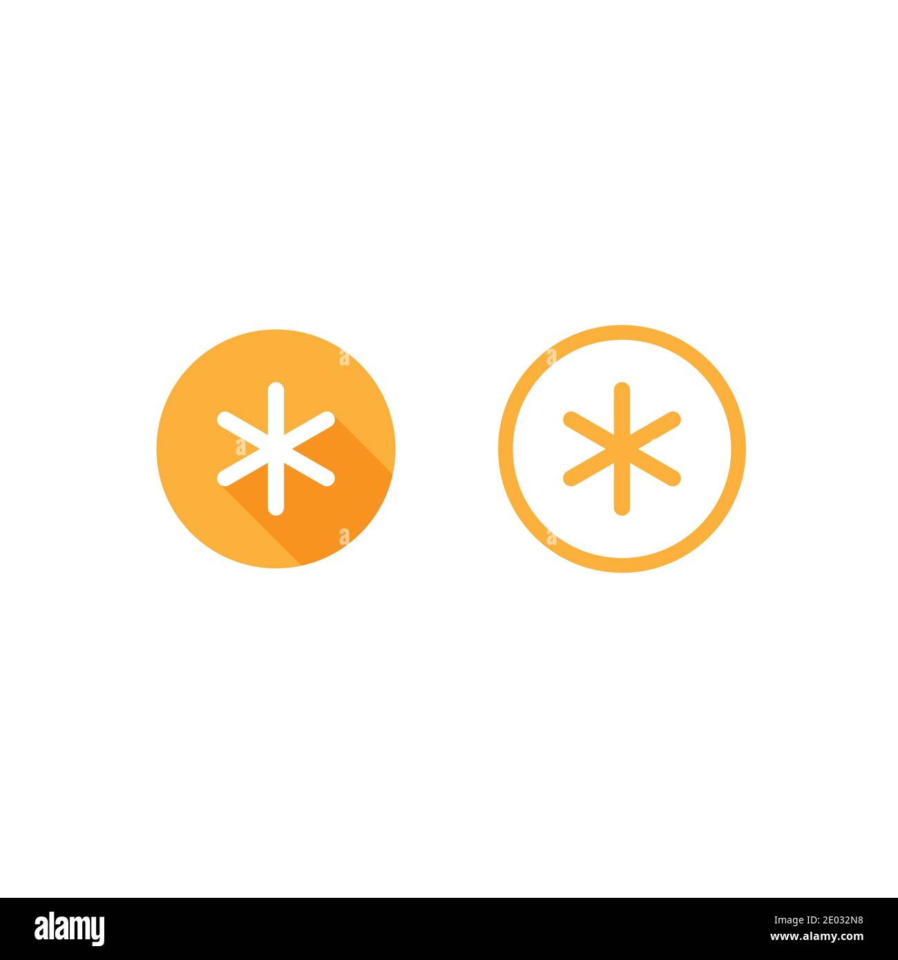 Asterisk Footnote In Red Circle Icons Set Asterisk Sign Flat Icon Of Asterisk Isolated On