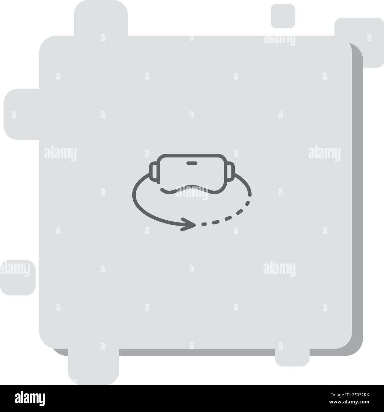 vr glasses vector icon modern simple vector illustration Stock Vector ...