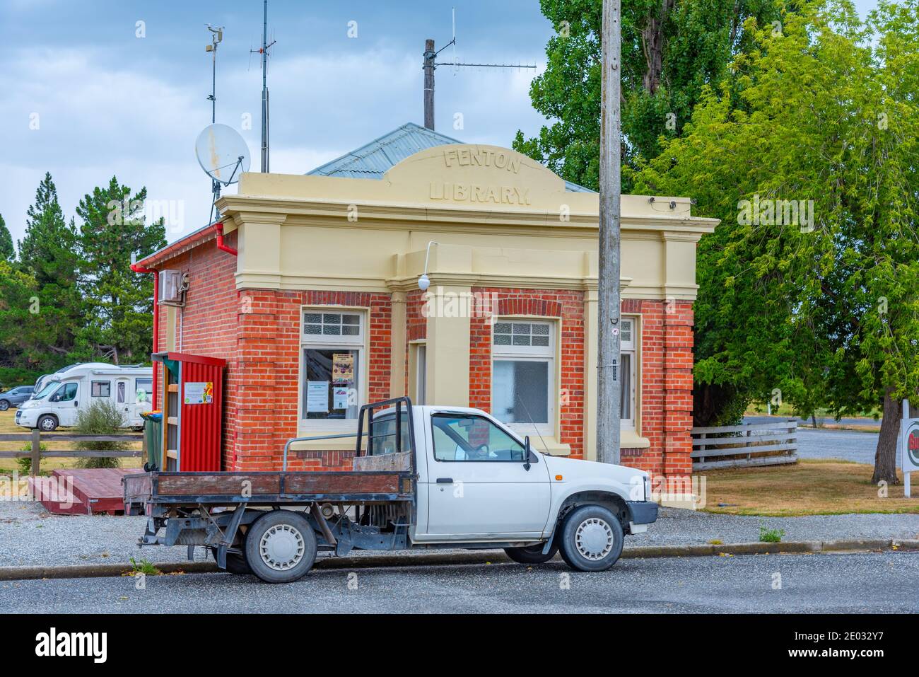 Fenton library at Ranfurly town situated on Central Otago Railway ...