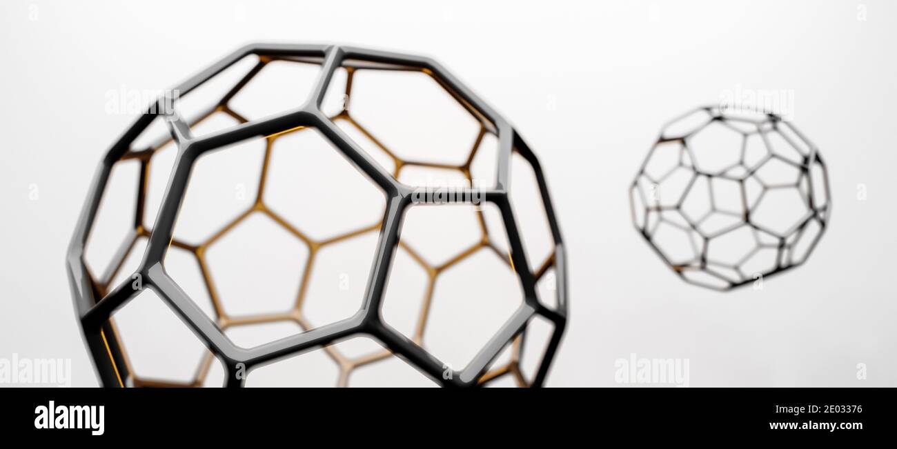 Buckminsterfullerene C60 Molecule High Resolution Stock Photography and ...