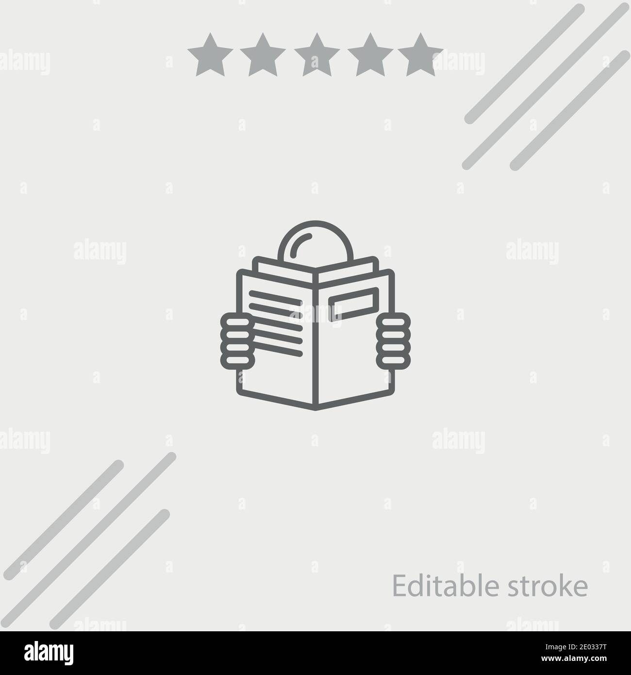reading book vector icon modern simple vector illustration Stock Vector ...