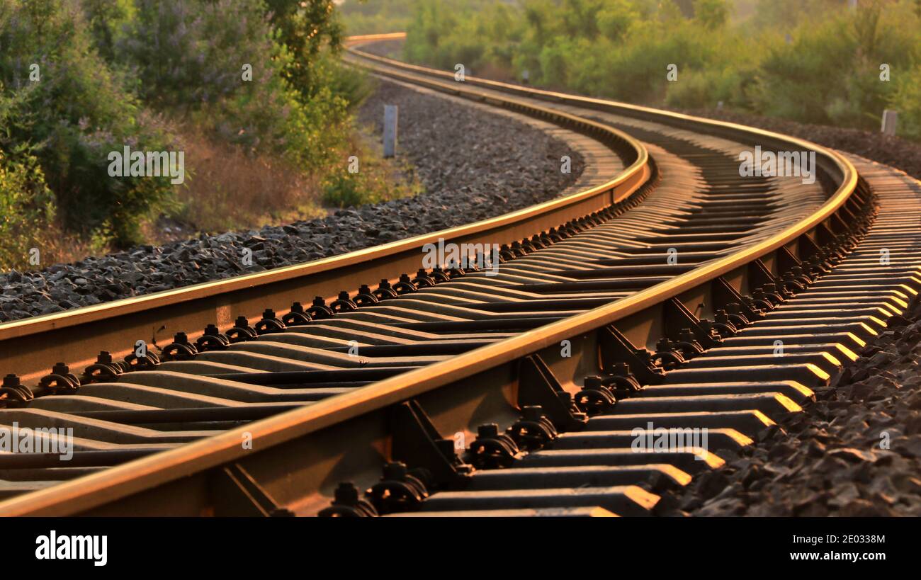 Closeup of railway hi-res stock photography and images - Alamy