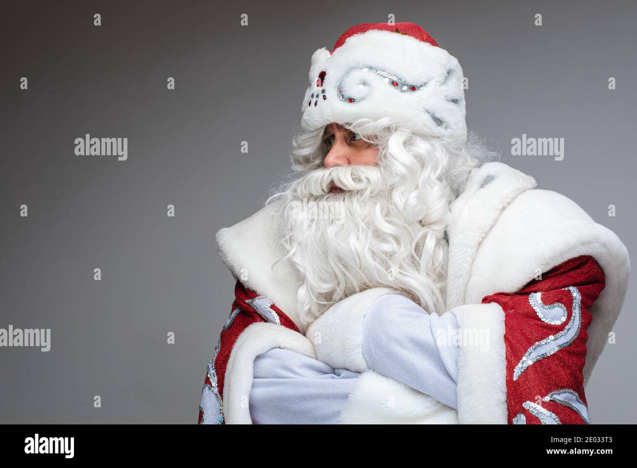 old father frost doesn't smile Stock Photo - Alamy