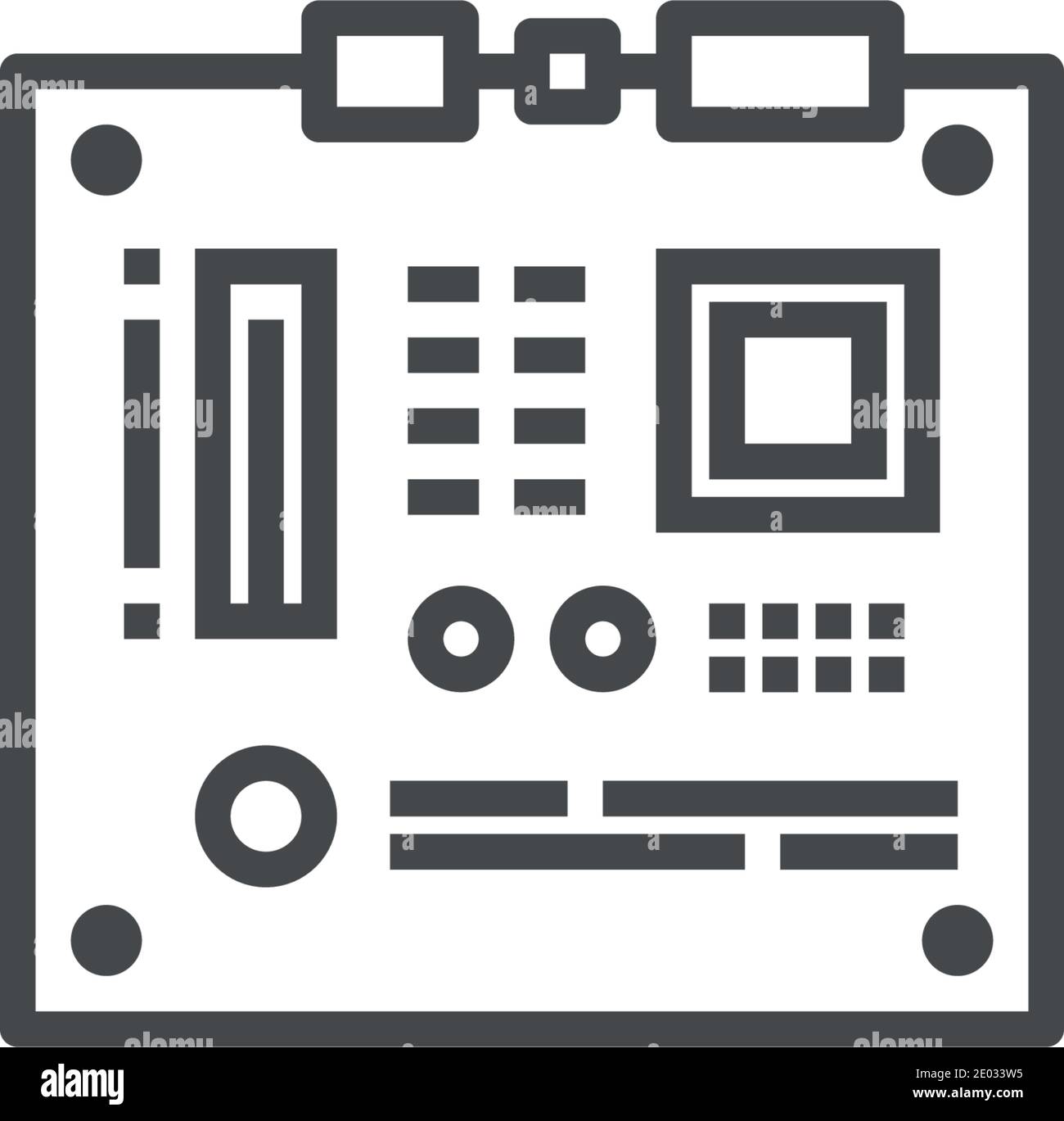 motherboard vector icon modern simple vector illustration Stock Vector ...