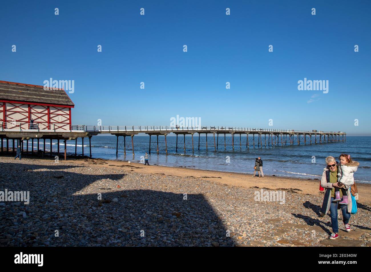 Victorian pier saltburn sea in hi-res stock photography and images - Alamy