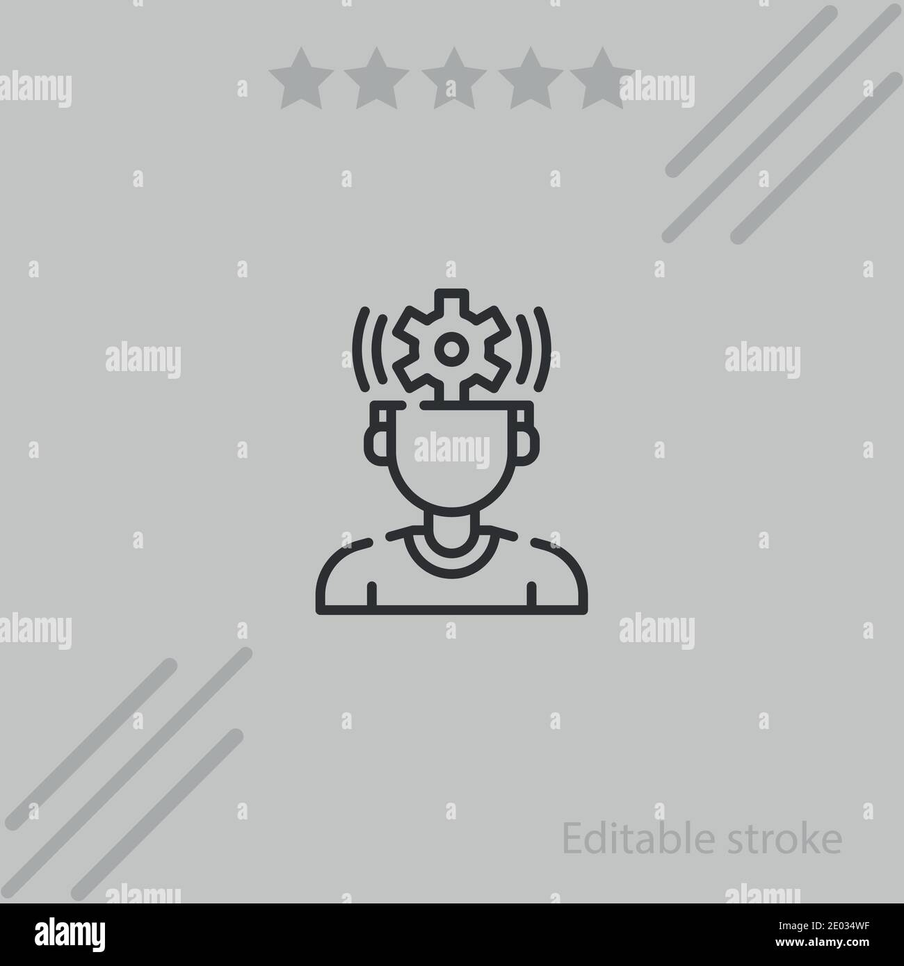 psychology vector icon modern simple vector illustration Stock Vector ...
