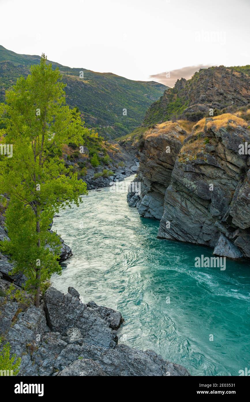 Kawarau gorge in New Zealand Stock Photo - Alamy
