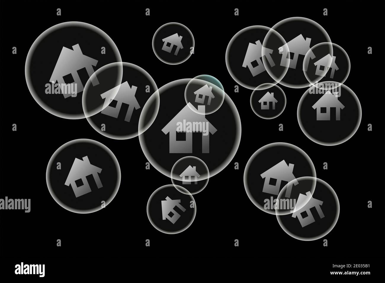 Property bubble burst hi-res stock photography and images - Alamy