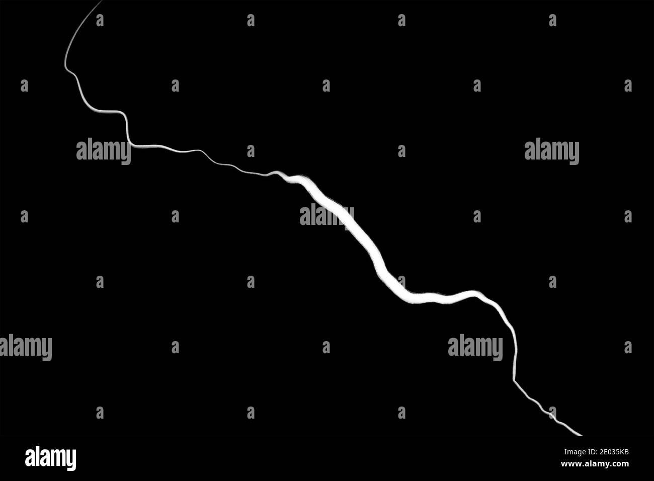 White diagonal line and stroke on plain black background. Illustration ...