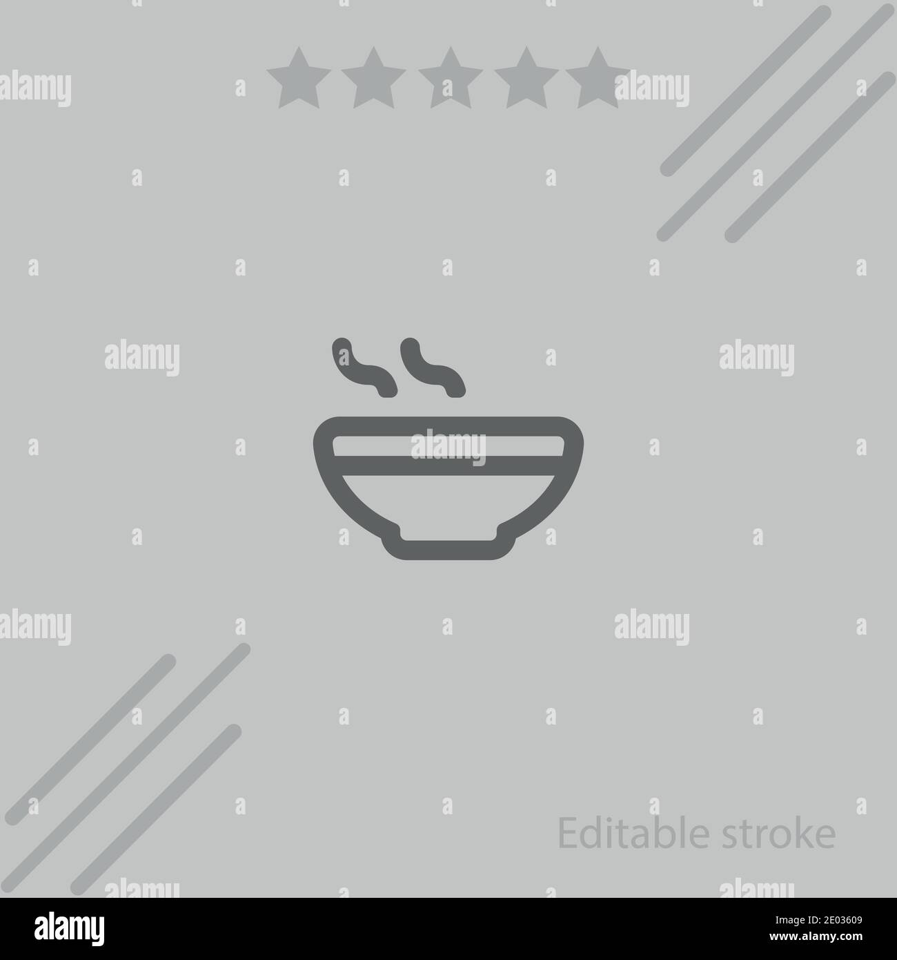 food hot bowl vector icon modern simple vector illustration Stock ...