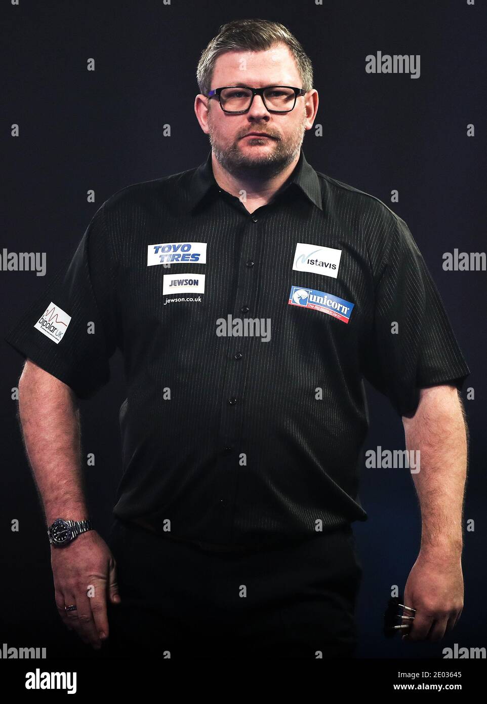 James Wade walks off stage during day twelve of the William Hill World ...