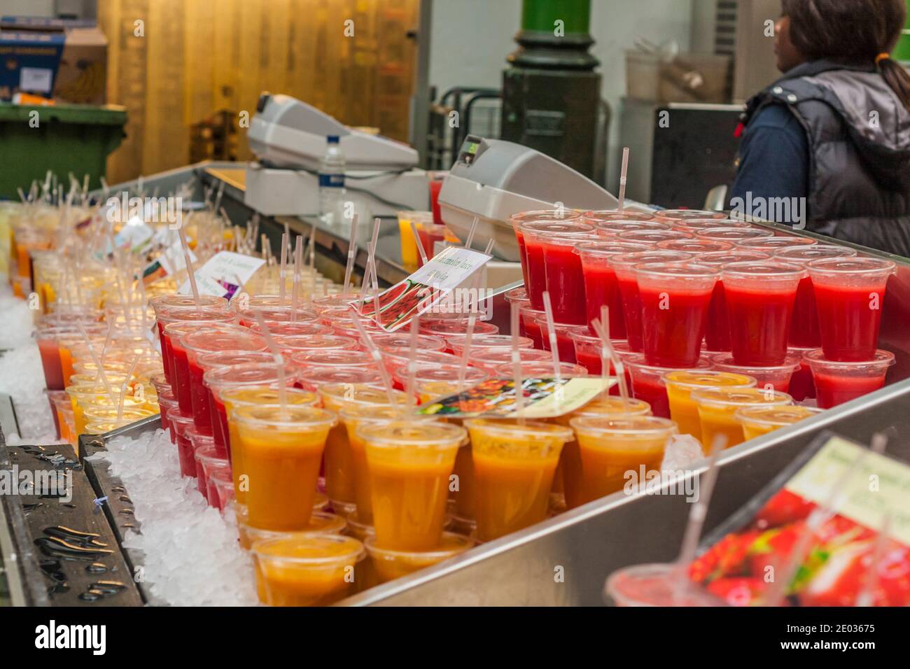 Borough england london southwark fruit market stall hi-res stock ...
