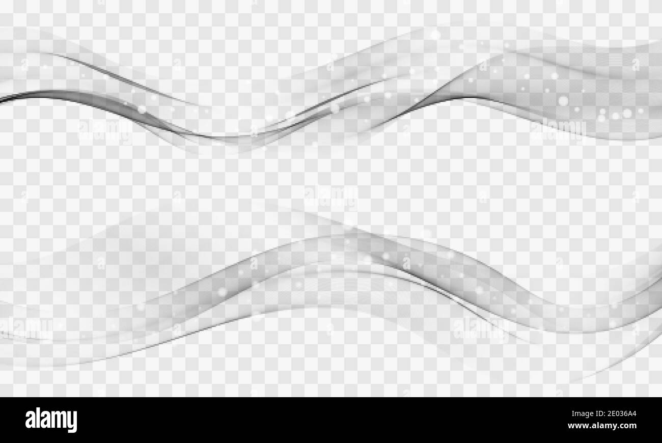 Set of abstract grey wave design Gray wave flow Vector Stock Vector ...
