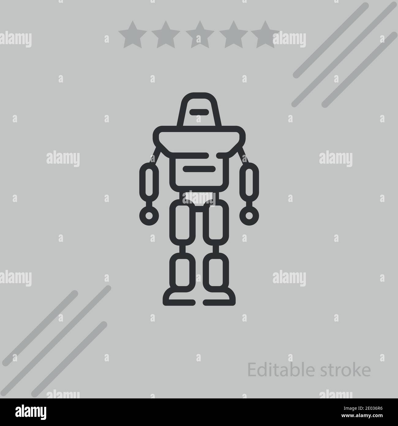 robot vector icon modern simple vector illustration Stock Vector Image ...