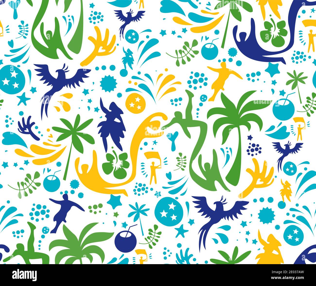 Colorful abstract sport pattern, yellow, green and blue background ...