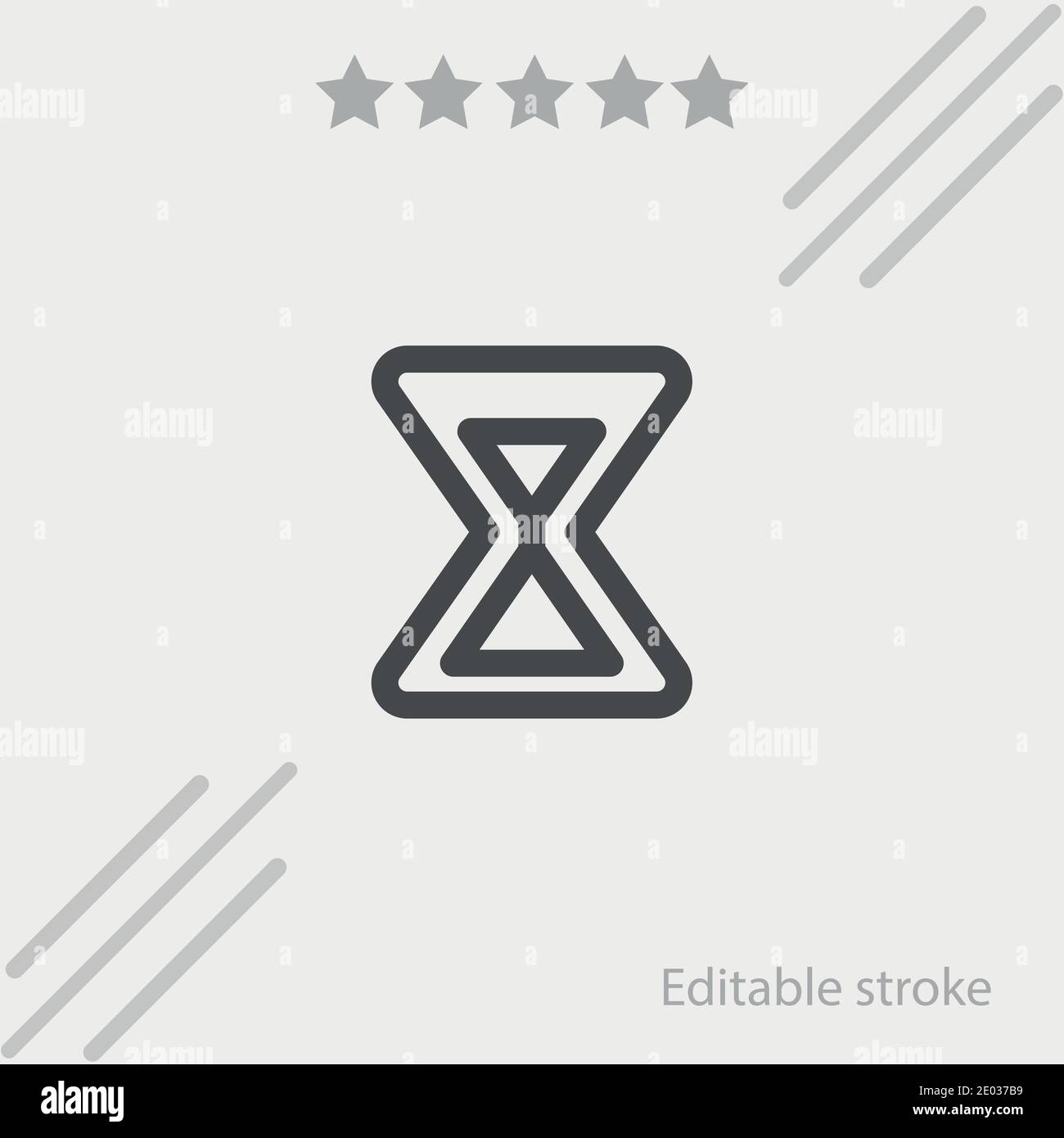 hour clock outline vector icon modern simple vector illustration Stock ...