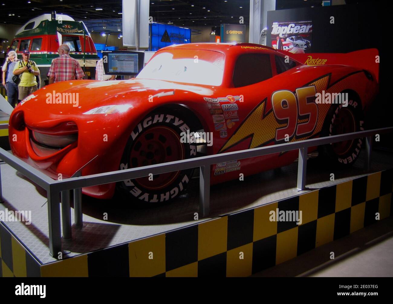 Lightning McQueen mock up car featured in the Disney Pixar animated ...