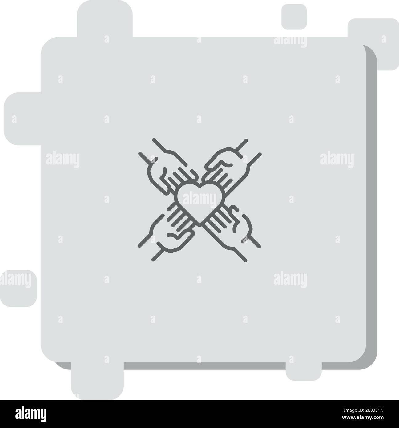 unite vector icon modern simple vector illustration Stock Vector Image ...