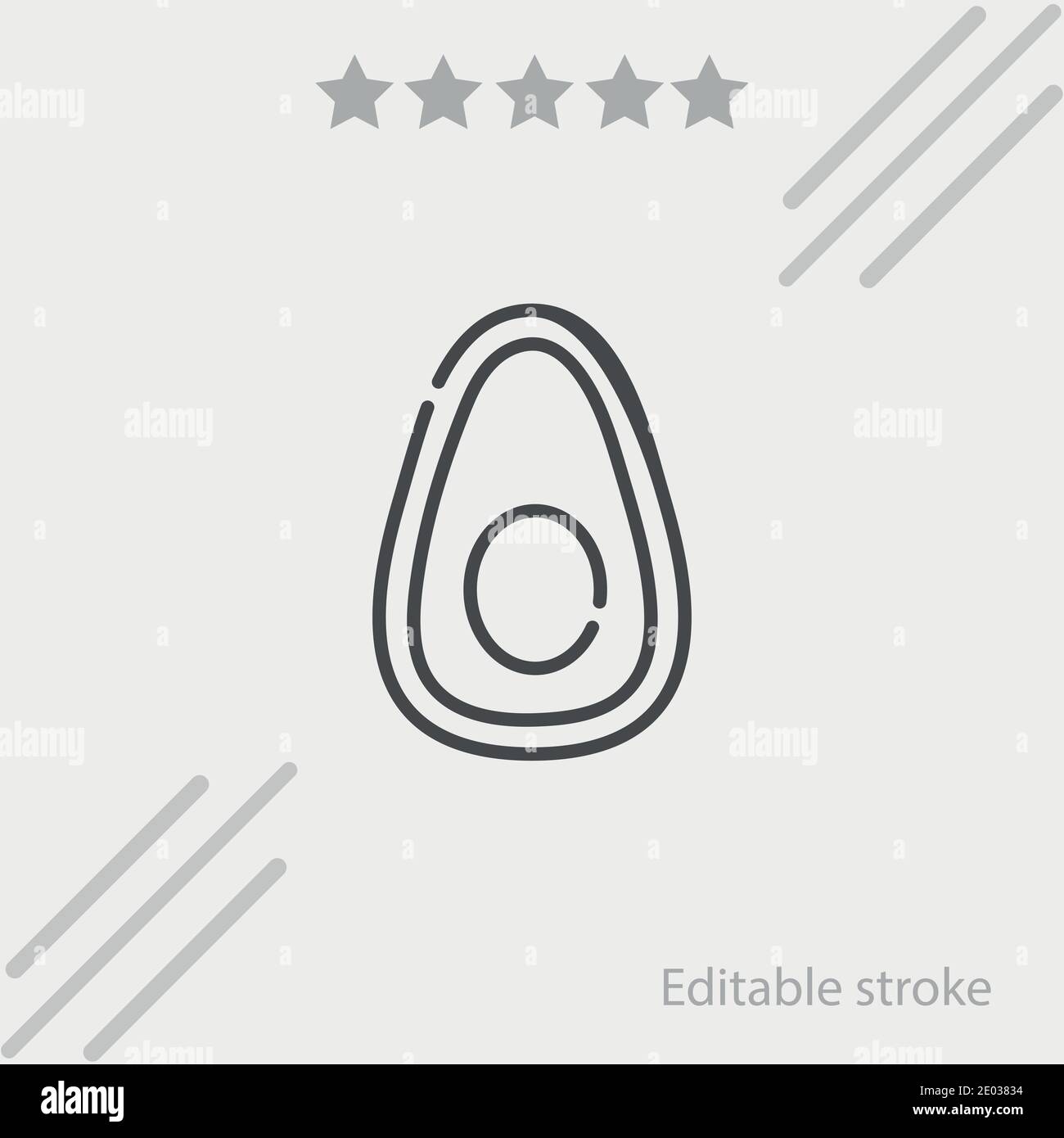 Black Avocado Stock Vector Images - Alamy