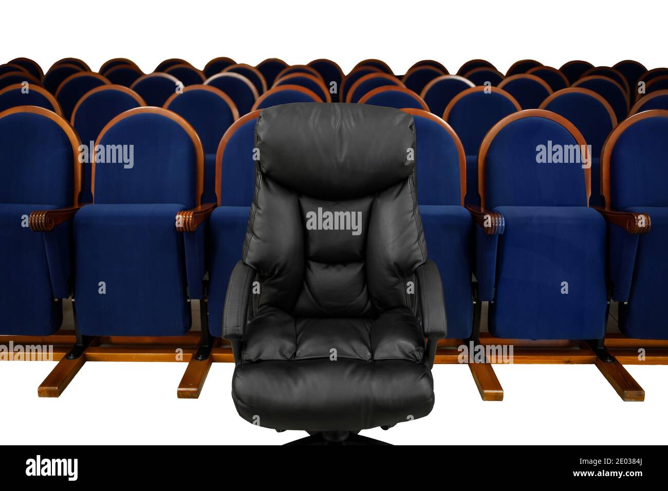 Many seats of the Assembly hall are isolated on a white background. The ...