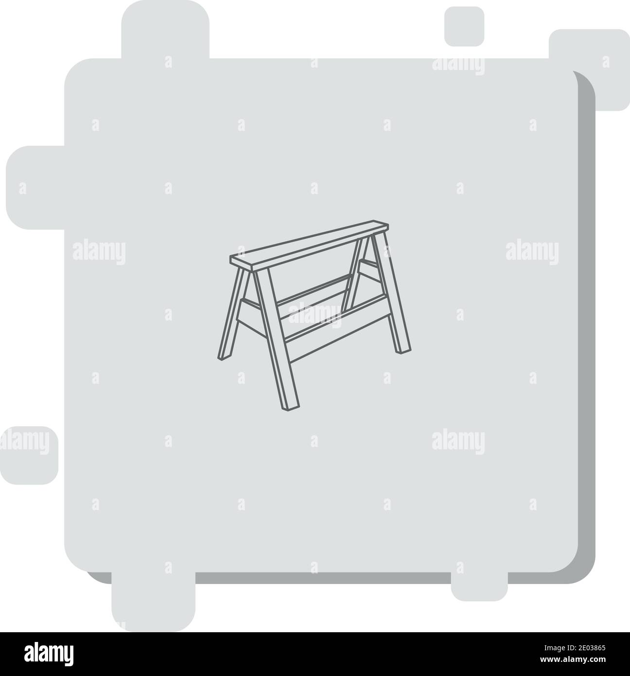 chair stand outline vector icon modern simple vector illustration Stock ...