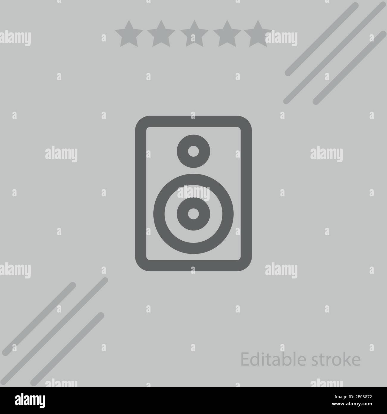 audio amplification tool outline vector icon modern simple vector ...