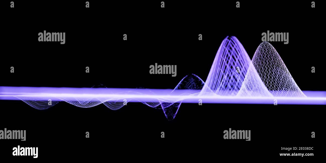 Abstract Modern Wireframe Grid Structure Virtual Background Audio Soundwaves Science Or Data
