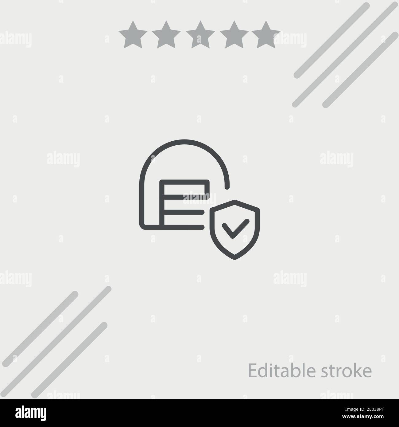 secure vector icon modern simple vector illustration Stock Vector Image ...