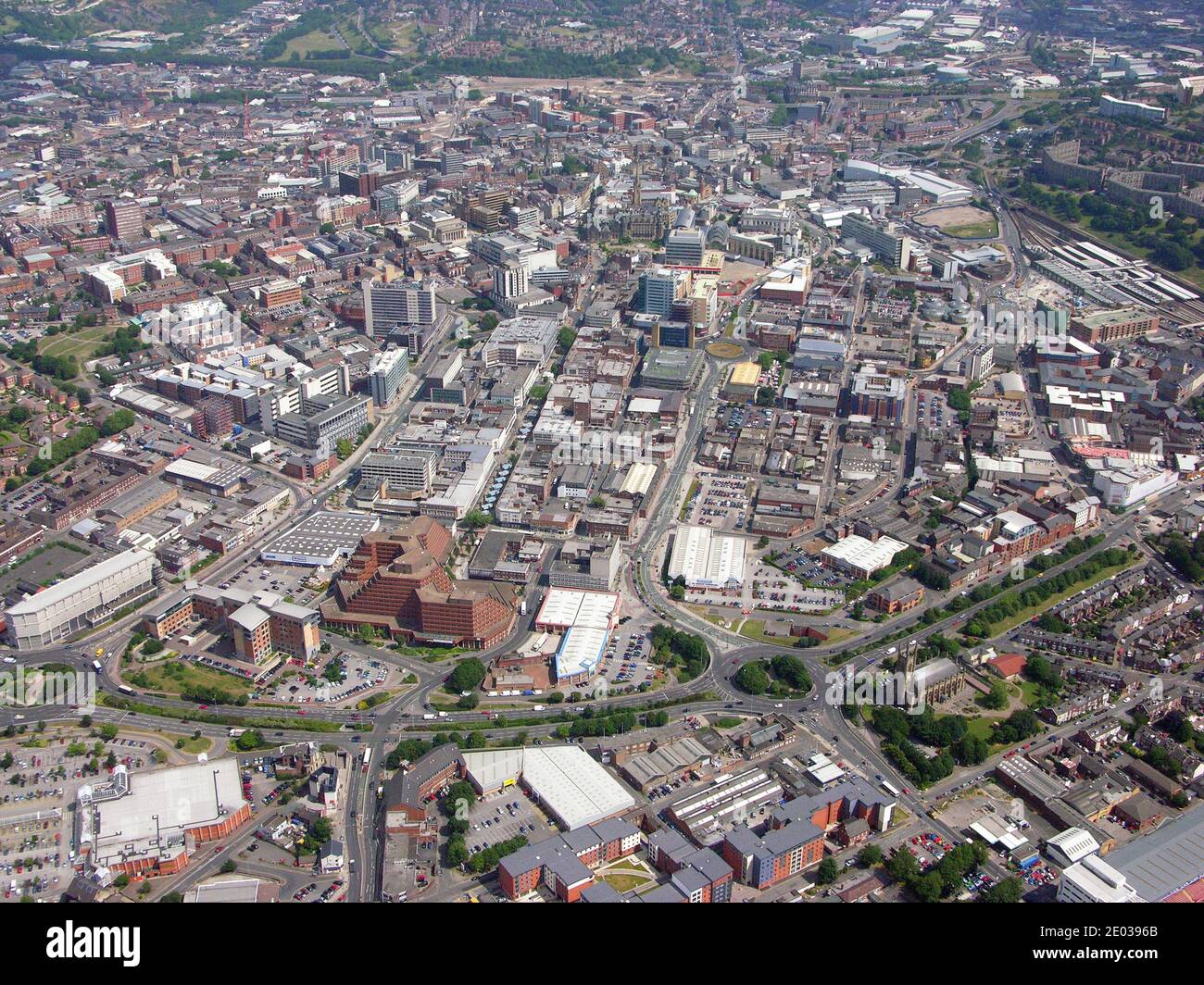 Sheffield city centre aerial hi-res stock photography and images - Alamy